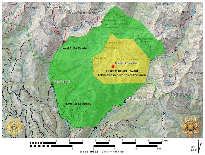 Update: Evacuation warnings lifted for Boulder Creek Fire | La Grande ...