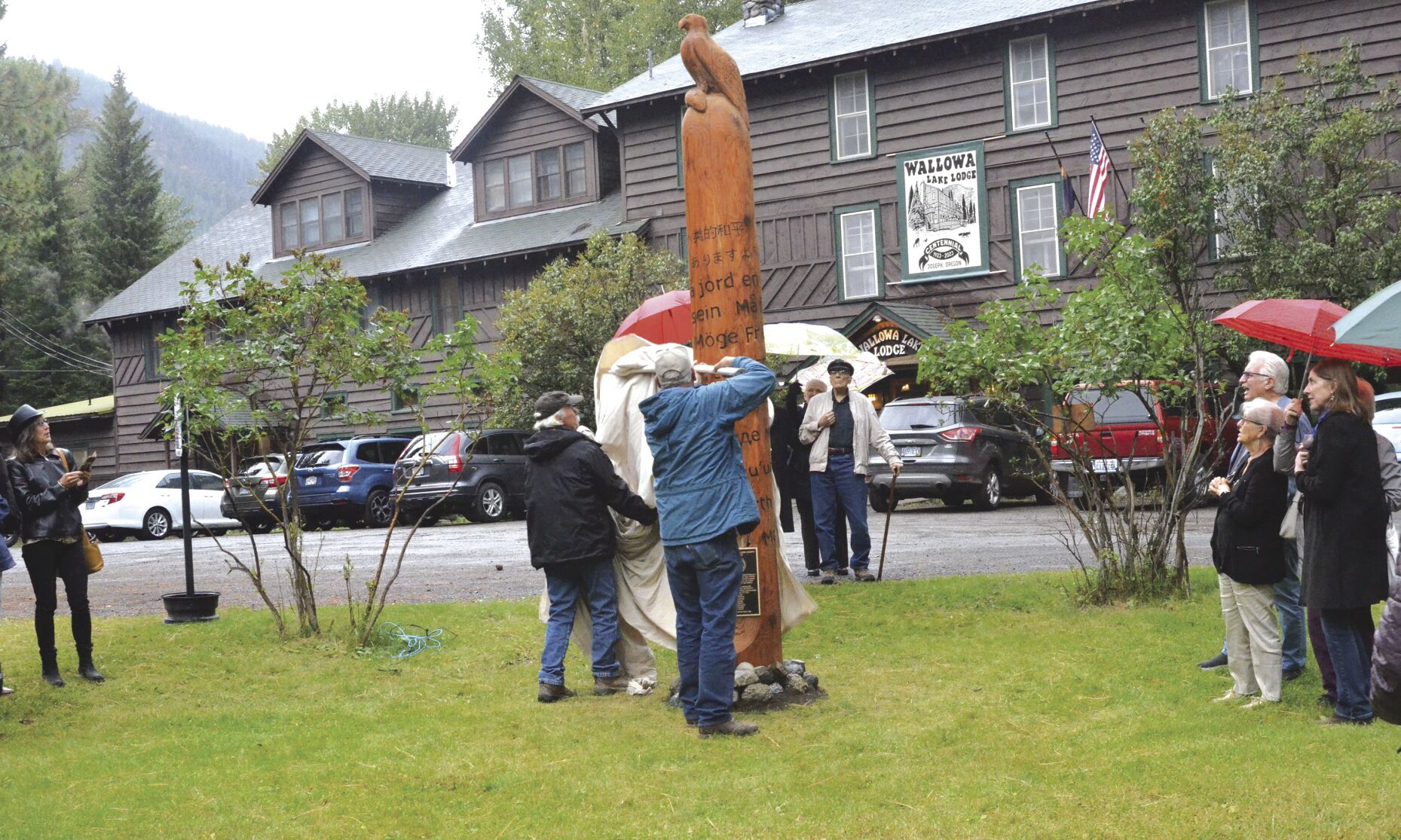 Wallowa County’s second Peace Pole set up at Wallowa Lake Lodge | La ...