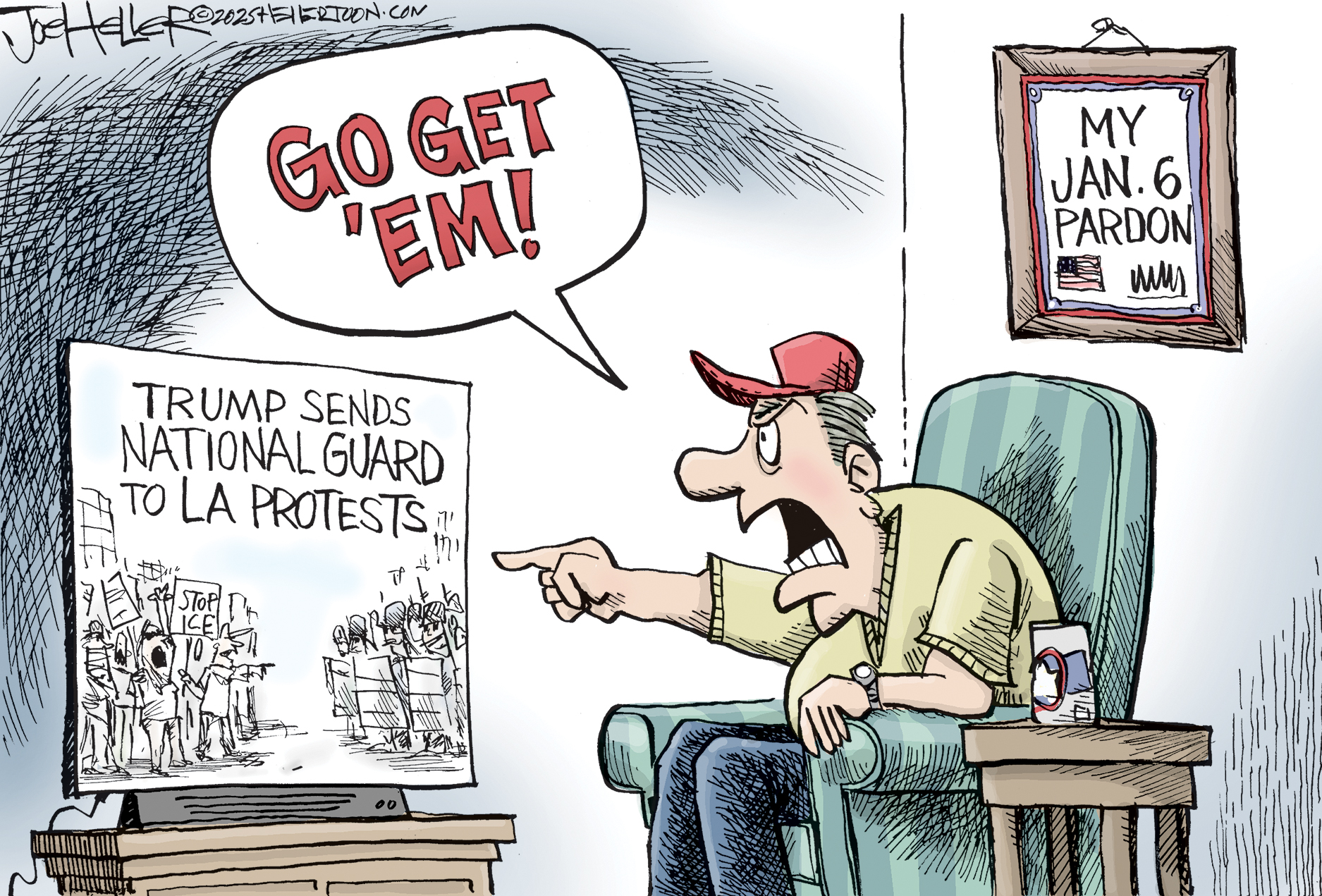 Editorial cartoon: National Guard in LA | La Grande Observer